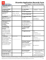 Delaware Land Application Record Form Download Printable PDF ...