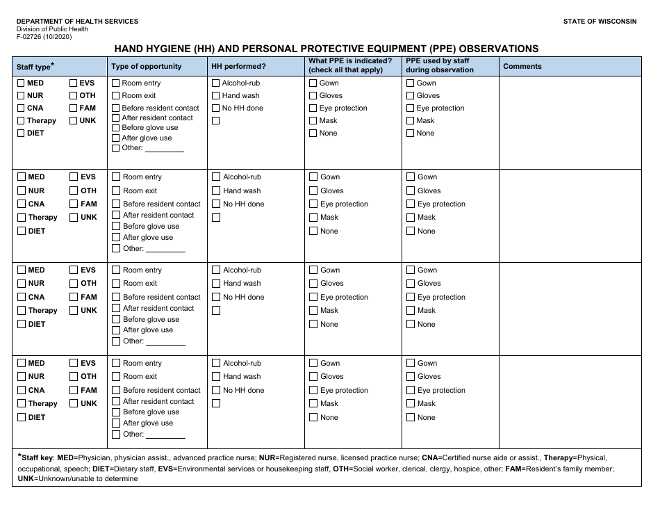 Form F-02726 - Fill Out, Sign Online and Download Printable PDF ...