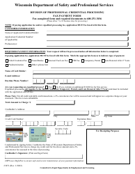 Form 3071 - Fill Out, Sign Online and Download Fillable PDF, Wisconsin ...