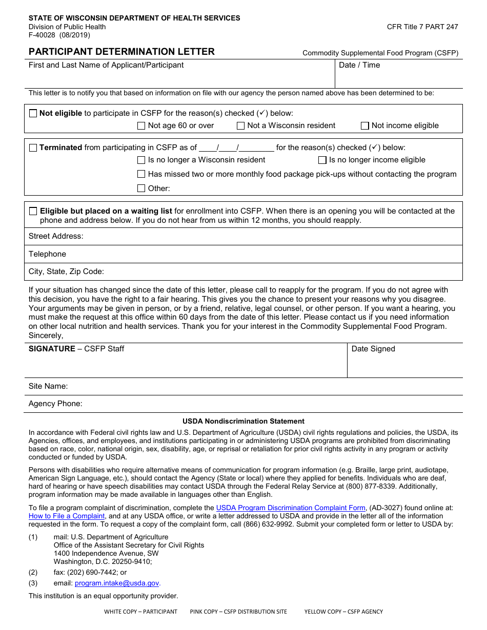 Form F-40028 - Fill Out, Sign Online and Download Printable PDF ...