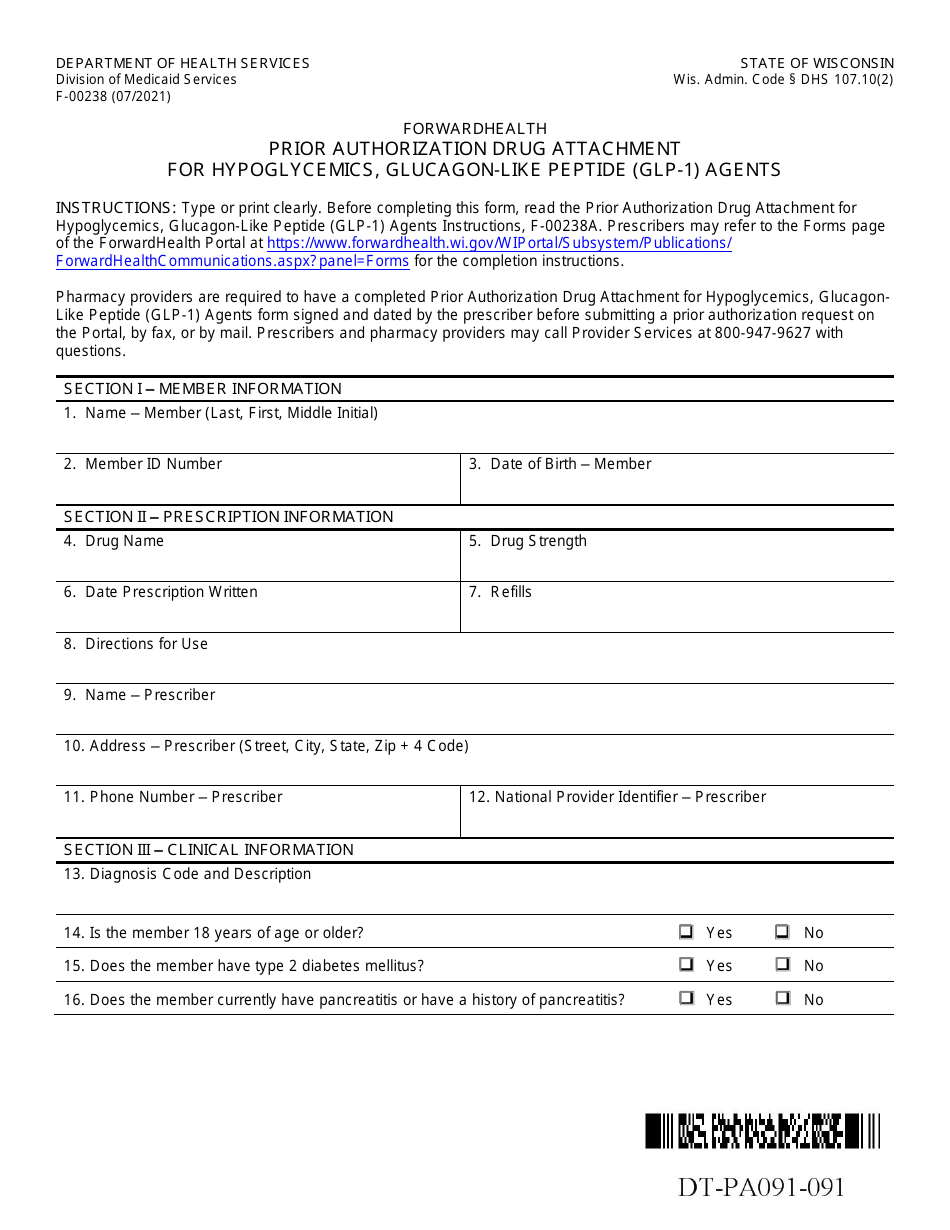 Form F-00238 - Fill Out, Sign Online and Download Fillable PDF, Wisconsin | Templateroller