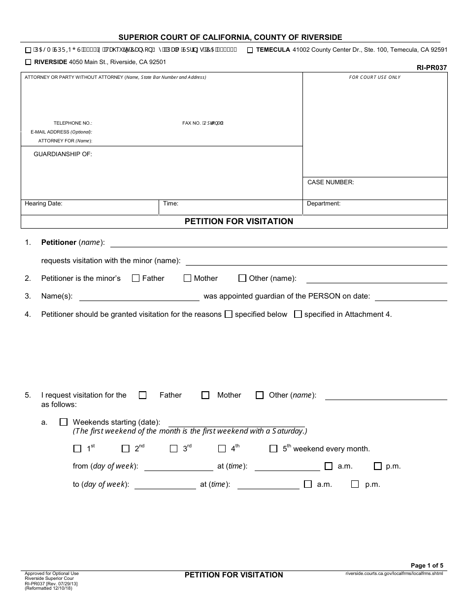 Form RI-PR037 - Fill Out, Sign Online and Download Fillable PDF, County ...