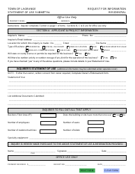 Town of LaGrange, New York Residential Statement of Use - Fill Out ...