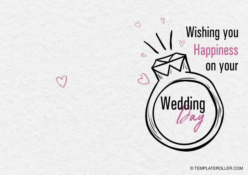 Wedding Card Template - Big Ring Download Printable PDF | Templateroller