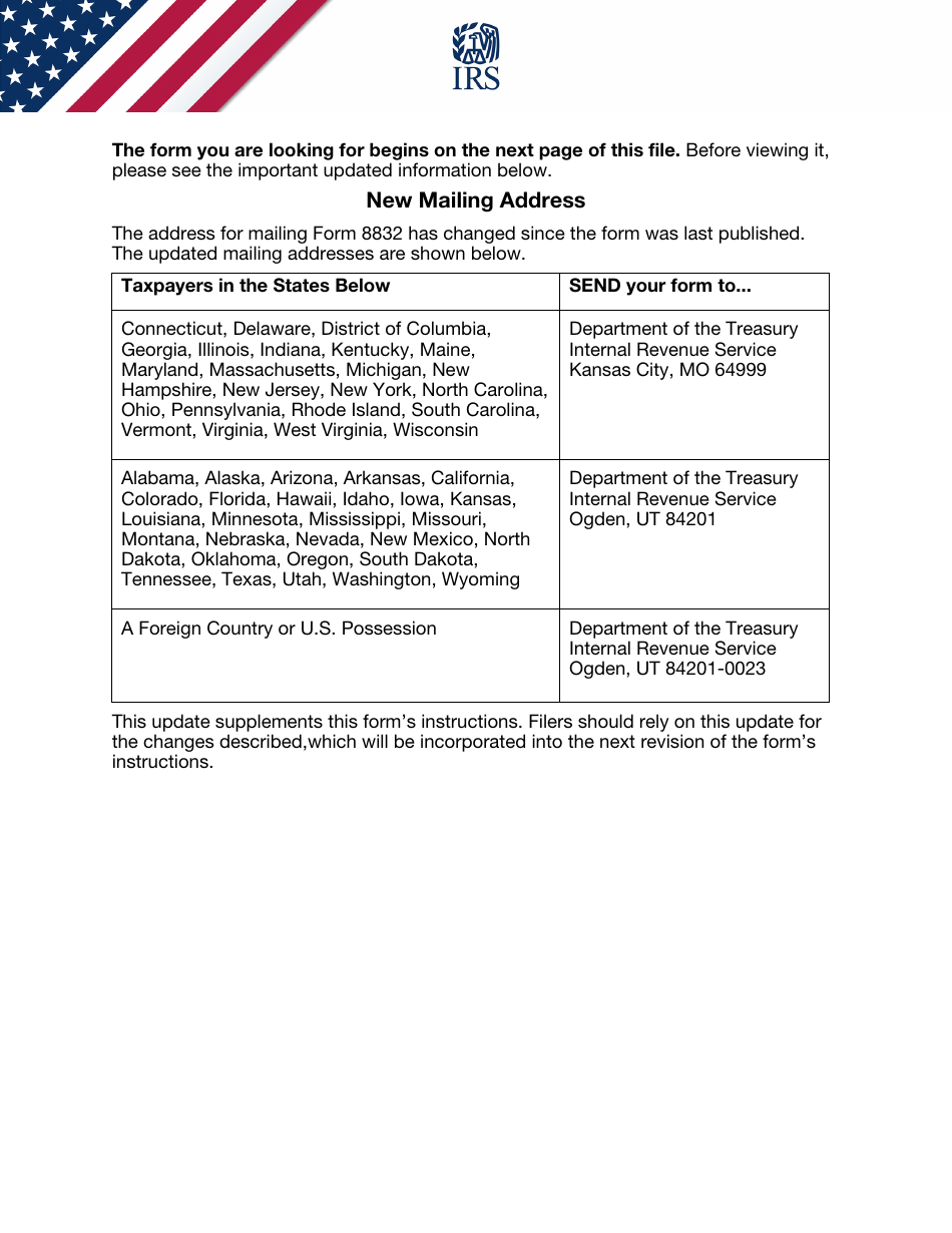 IRS Form 8832 - Fill Out, Sign Online and Download Fillable PDF ...