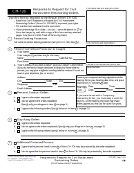 Form CH-120 Download Fillable PDF or Fill Online Response to Request ...