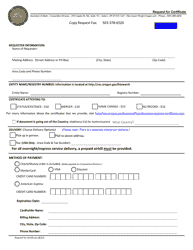 Oregon Secretary of State Forms PDF templates. download Fill and print ...