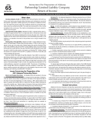 Download Instructions for Form 65 Partnership/Limited Liability Company ...