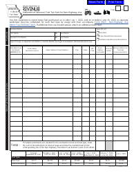 Form 4923-H Download Fillable PDF or Fill Online Highway Use Motor Fuel ...
