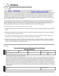 Form 5862 - Fill Out, Sign Online and Download Fillable PDF, Missouri ...