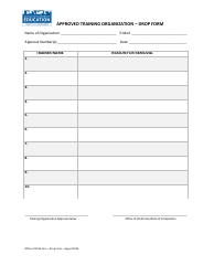 Maryland Approved Training Organization - Drop Form Download Fillable ...