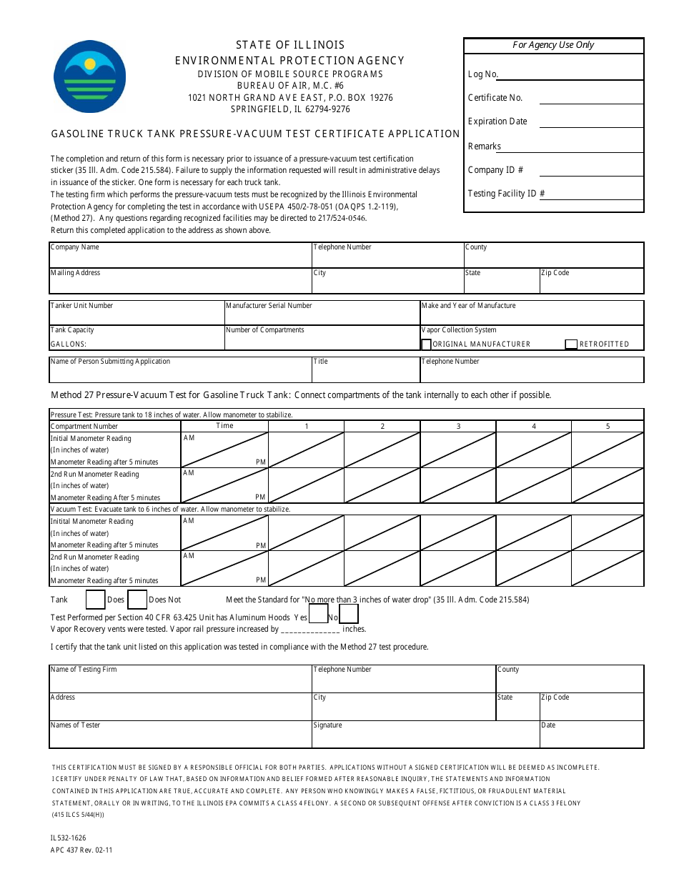 Form IL532-1626 (APC437) - Fill Out, Sign Online and Download Fillable ...