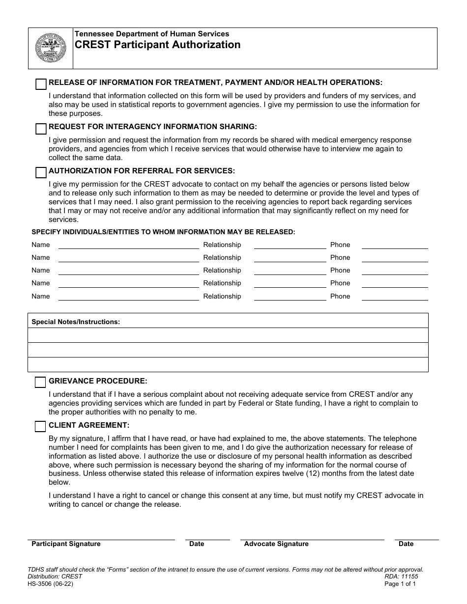 Form HS-3506 - Fill Out, Sign Online and Download Fillable PDF ...