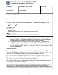 Massachusetts Chargeback Department Authorization Form Download ...