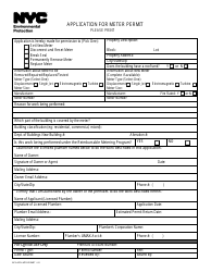 New York City Application for Meter Permit Download Fillable PDF 2018 ...