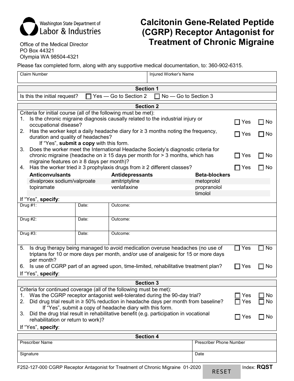 Form F252-127-000 - Fill Out, Sign Online and Download Fillable PDF ...