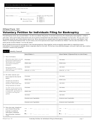 Official Form 101 Download Printable PDF or Fill Online Voluntary ...