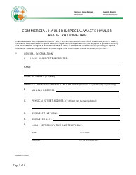 New Mexico Commercial Hauler & Special Waste Hauler Registration Form ...