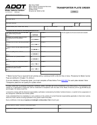 Form 96-0166 Download Fillable PDF or Fill Online Transporter Plate ...