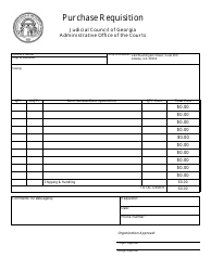Georgia (United States) Purchase Requisition - Fill Out, Sign Online ...