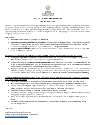 Indiana Department of Workforce Development Forms PDF templates ...