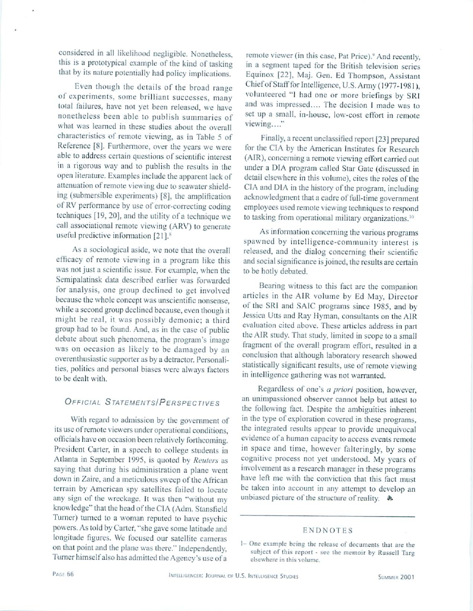 2001 Cia-Initiated Remote Viewing at Stanford Research Institute - H. E. Puthoff Download ...