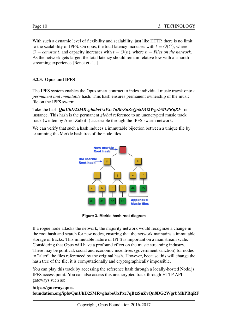 2017 Opus Decentralized Music Distribution Using Interplanetary File