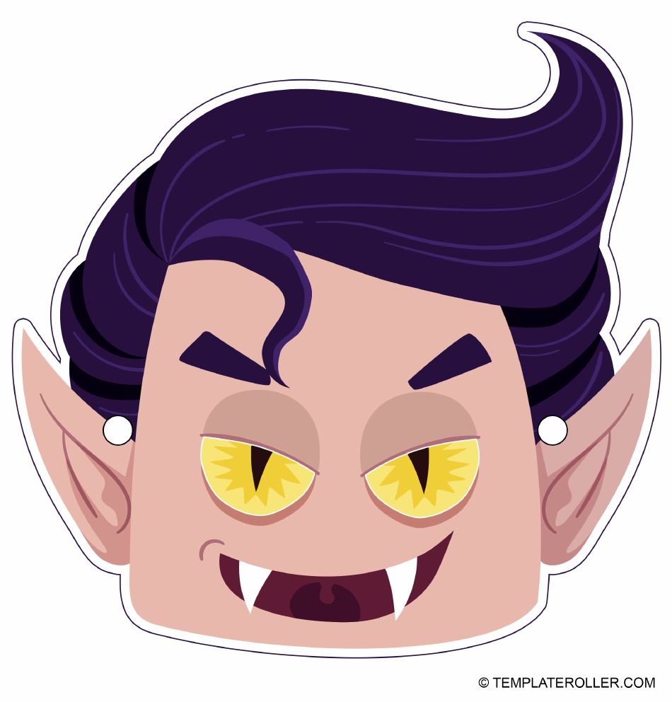 Vampire Mask Template Download Printable PDF | Templateroller