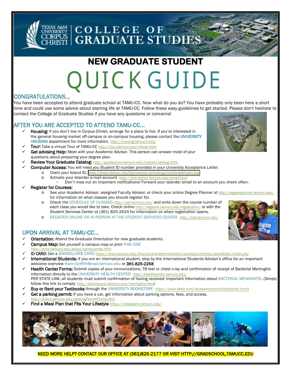 Texas New Graduate Student Quick Guide - Texas a&m University Download ...