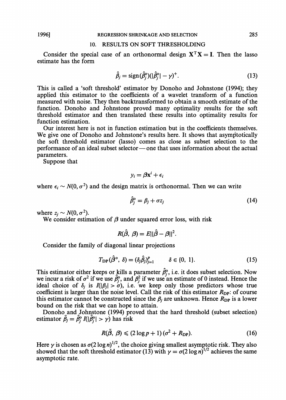 Regression Shrinkage and Selection via the Lasso - Robert Tibshirani Download Printable PDF ...