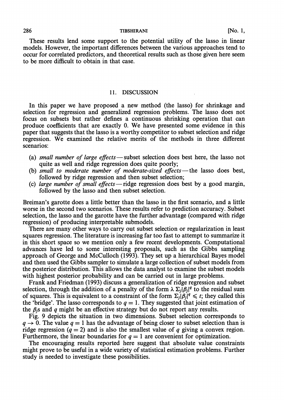 Regression Shrinkage And Selection Via The Lasso Robert Tibshirani