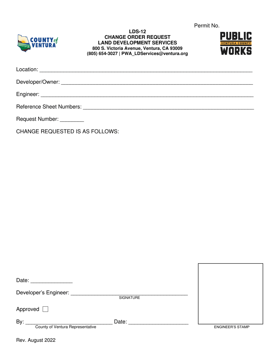 Form LDS-12 - Fill Out, Sign Online and Download Fillable PDF, County ...