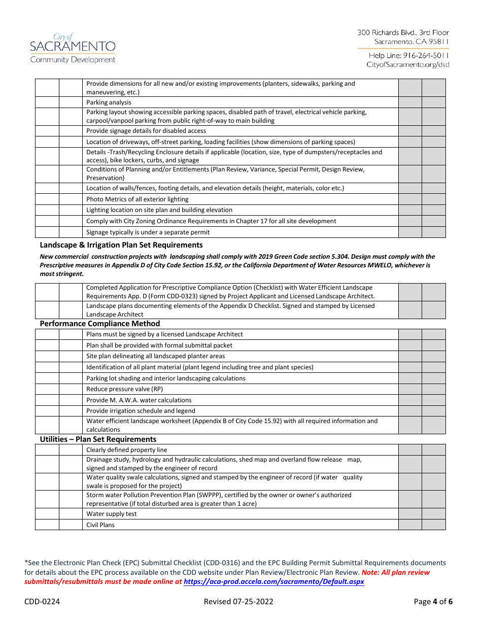 Form CDD-0224 - Fill Out, Sign Online and Download Printable PDF, City ...
