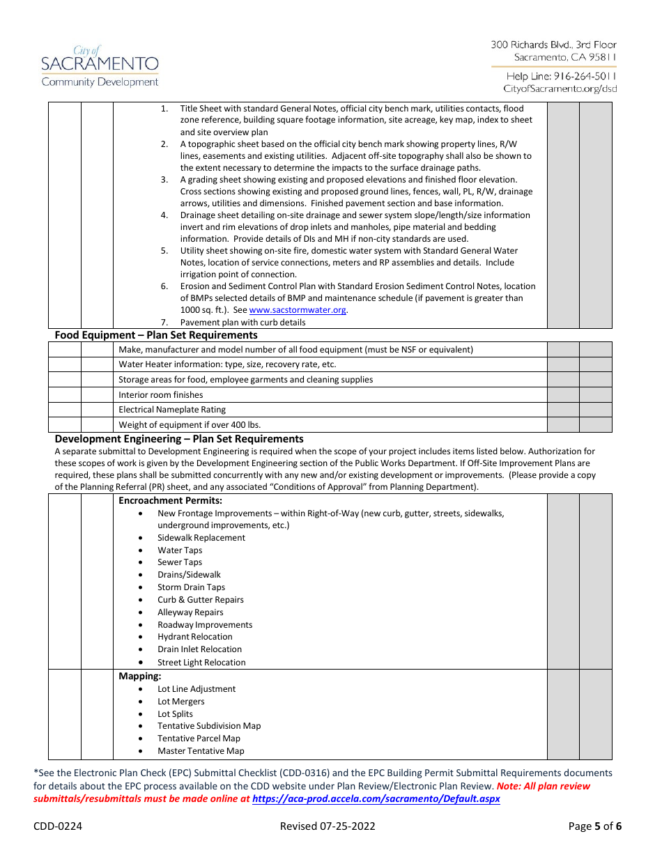 Form CDD-0224 - Fill Out, Sign Online and Download Printable PDF, City ...