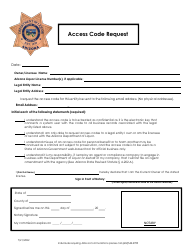 Arizona Access Code Request - Fill Out, Sign Online and Download PDF ...