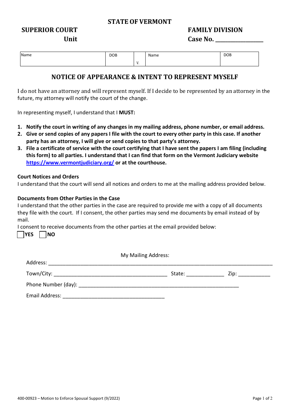 Form 400-00923 - Fill Out, Sign Online and Download Fillable PDF ...
