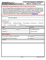 Form DWS-ARK-CRC-01 - Fill Out, Sign Online and Download Fillable PDF, Arkansas | Templateroller