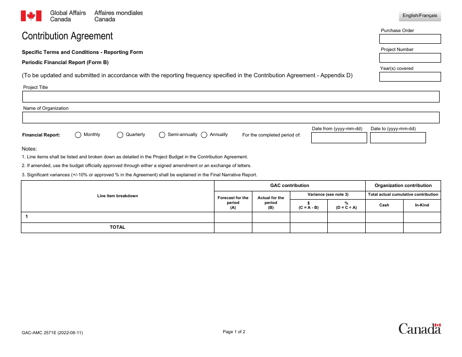 Form GAC-AMC2571E (B) - Fill Out, Sign Online and Download Fillable PDF ...