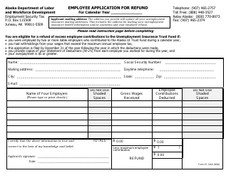 Form 07-1466 Download Fillable PDF or Fill Online Employee Application ...