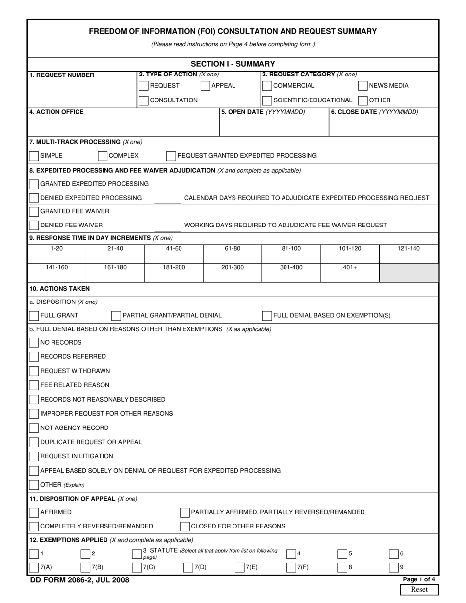 DD Form 2086-2 - Fill Out, Sign Online and Download Fillable PDF ...