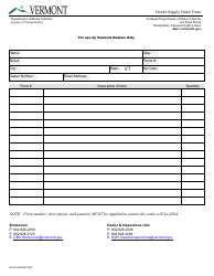 Form VG-019 - Fill Out, Sign Online and Download Fillable PDF, Vermont ...