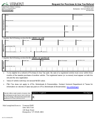 Form VG-147 - Fill Out, Sign Online and Download Fillable PDF, Vermont ...