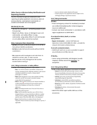 Other Event or Mission Safety Notification and Reporting Checklist ...