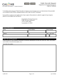 Form CALHR055 - Fill Out, Sign Online and Download Fillable PDF ...