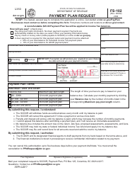 Form FS-102 - Fill Out, Sign Online and Download Printable PDF, South ...