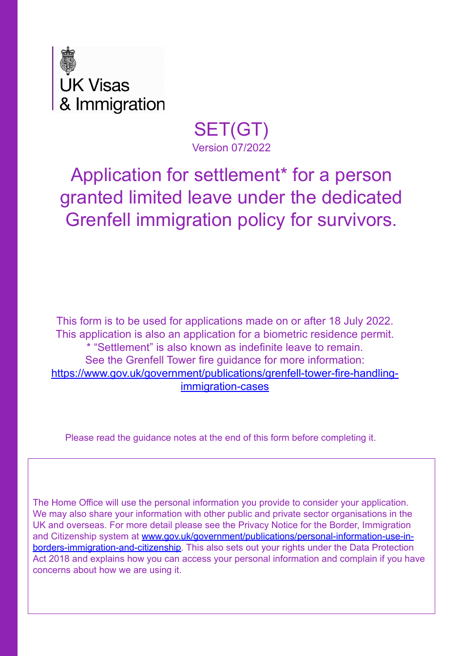 Form SET(GT) - Fill Out, Sign Online and Download Printable PDF, United ...