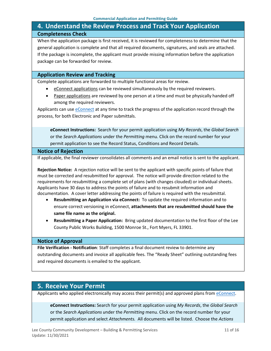 Lee County, Florida Commercial Building (New Construction, Alterations ...