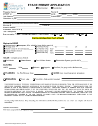 Lee County, Florida Trade Permit Application Download Fillable PDF ...