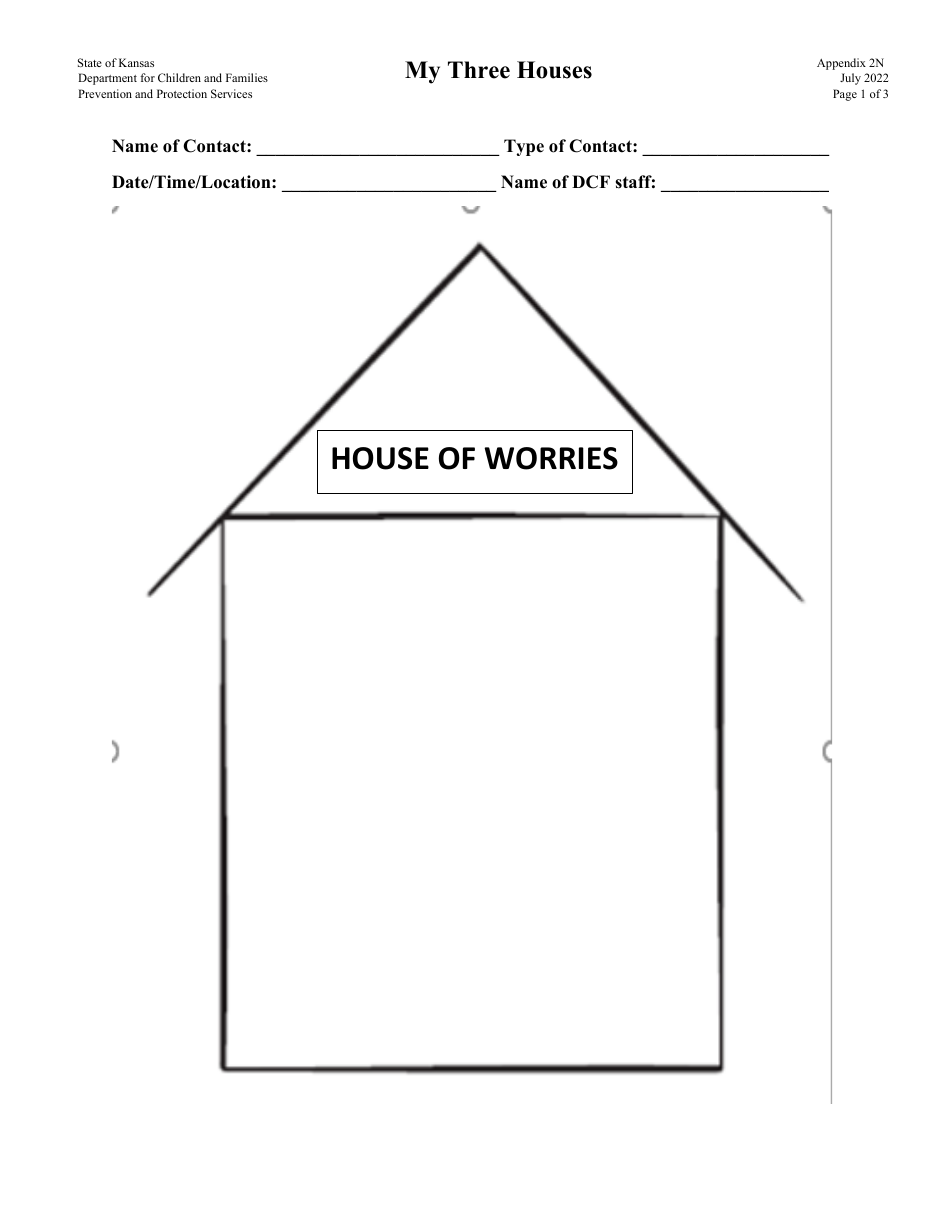 Kansas My Three Houses - Three Pages - Fill Out, Sign Online and ...