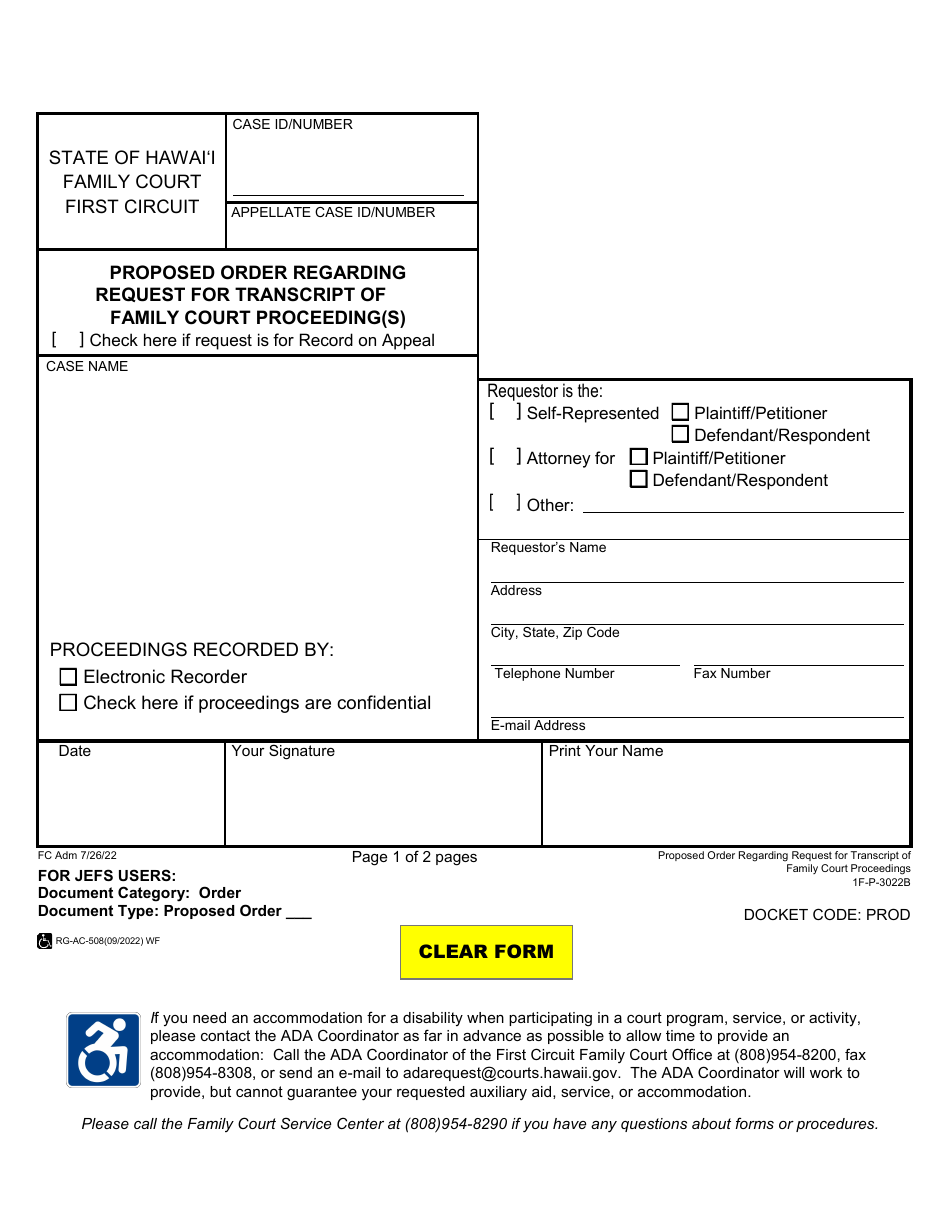 Form 1F-P-3022B - Fill Out, Sign Online and Download Fillable PDF ...